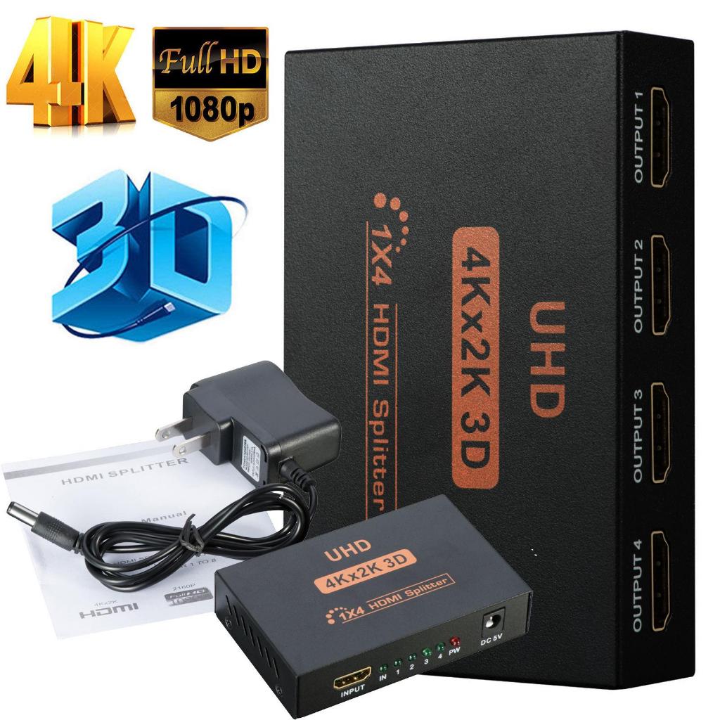 Allan Superstore HDMI Splitter 1x2 Repeater 1080p Hd 4k Uhd For Dual ...