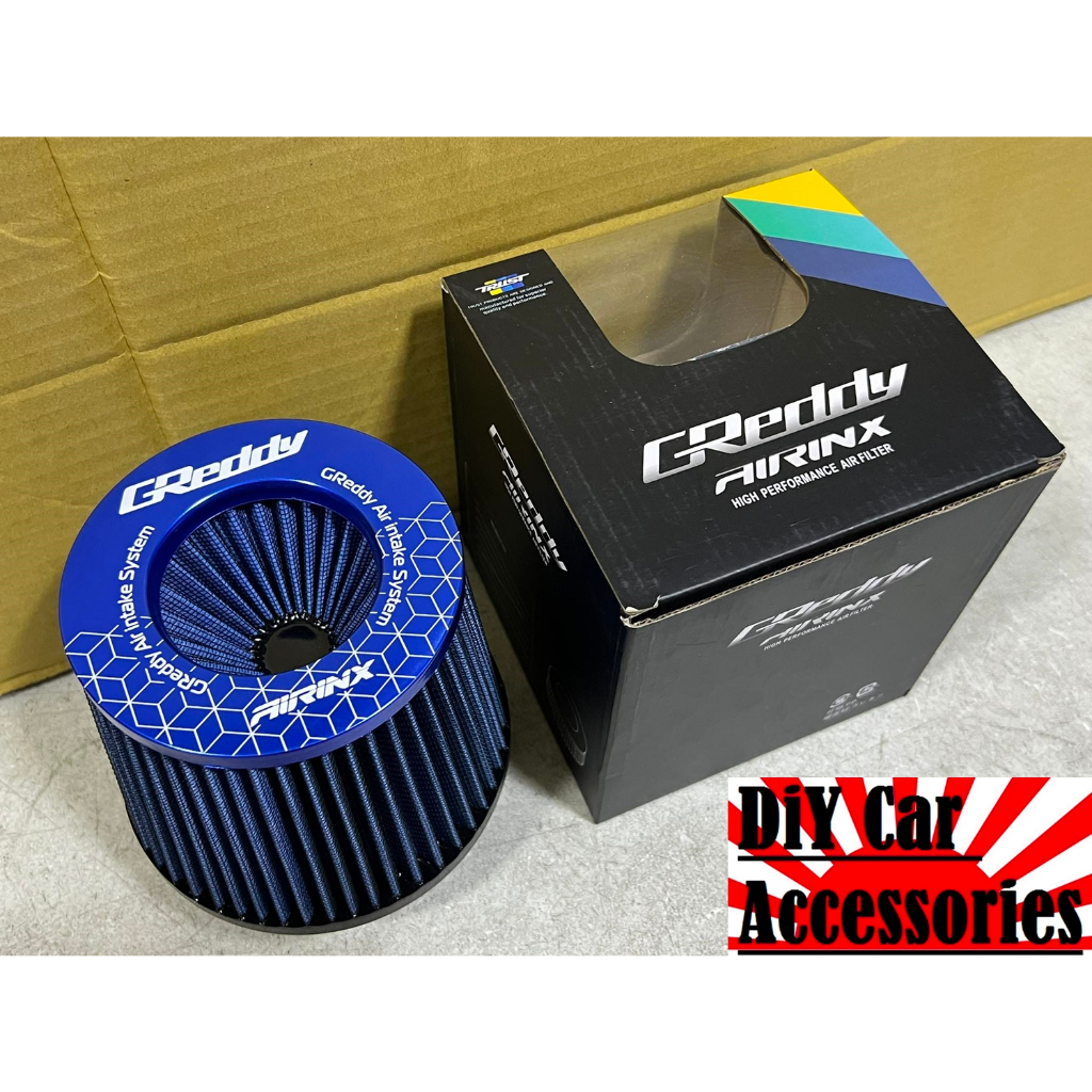 Greddy Washable Air Filter 3 inches inlet (Blue) | Shopee Philippines