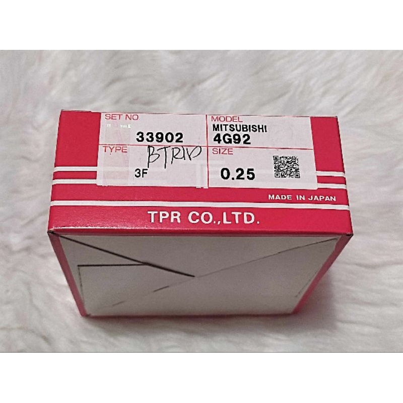 TPR Piston Ring Size 0.25 for Lancer '93-'02 CB Itlog 4G92A CK Pizza ...