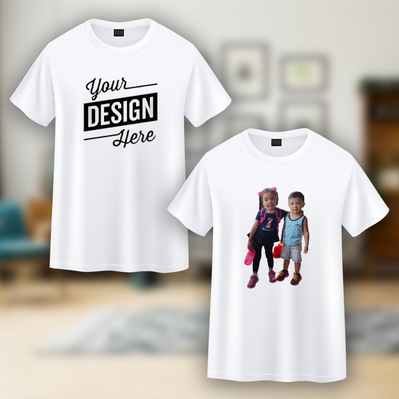 Customized / Personalized Print A3 Size White DRIFIT T-shirt, We Print ...