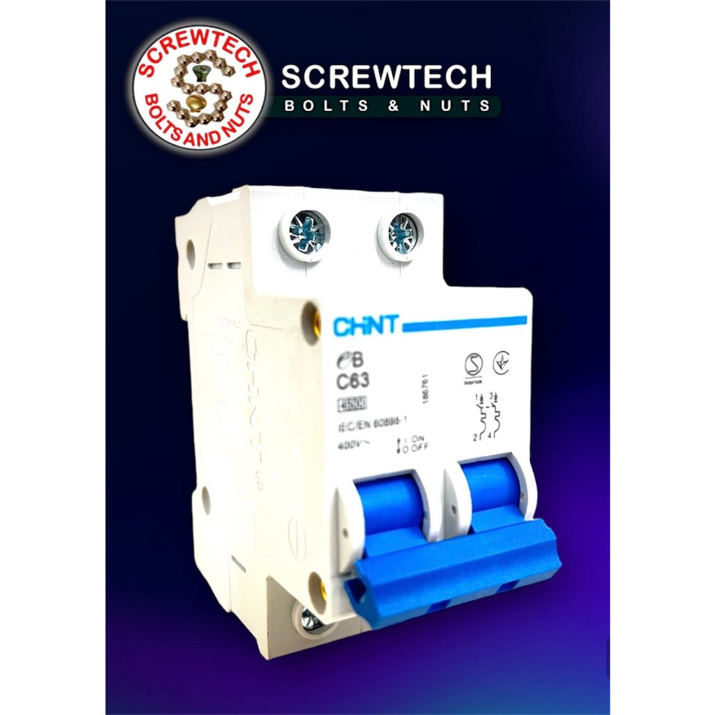 ChiNT Miniature Circuit Breaker(MCB) EB C63 | Shopee Philippines
