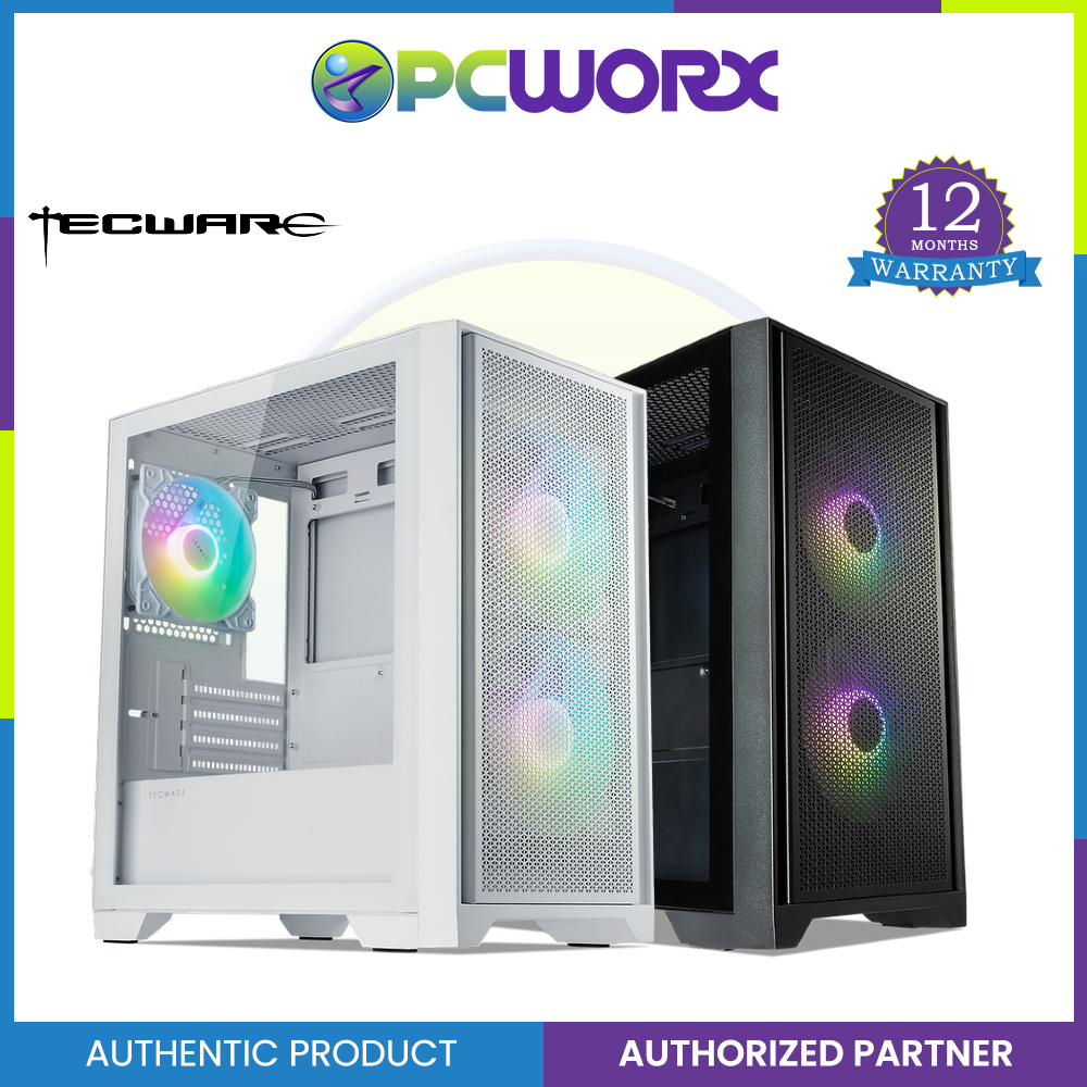 Tecware Neo M2 Black mATX - 2x 140mm aRGB + 120mm mATX Casing - Black ...