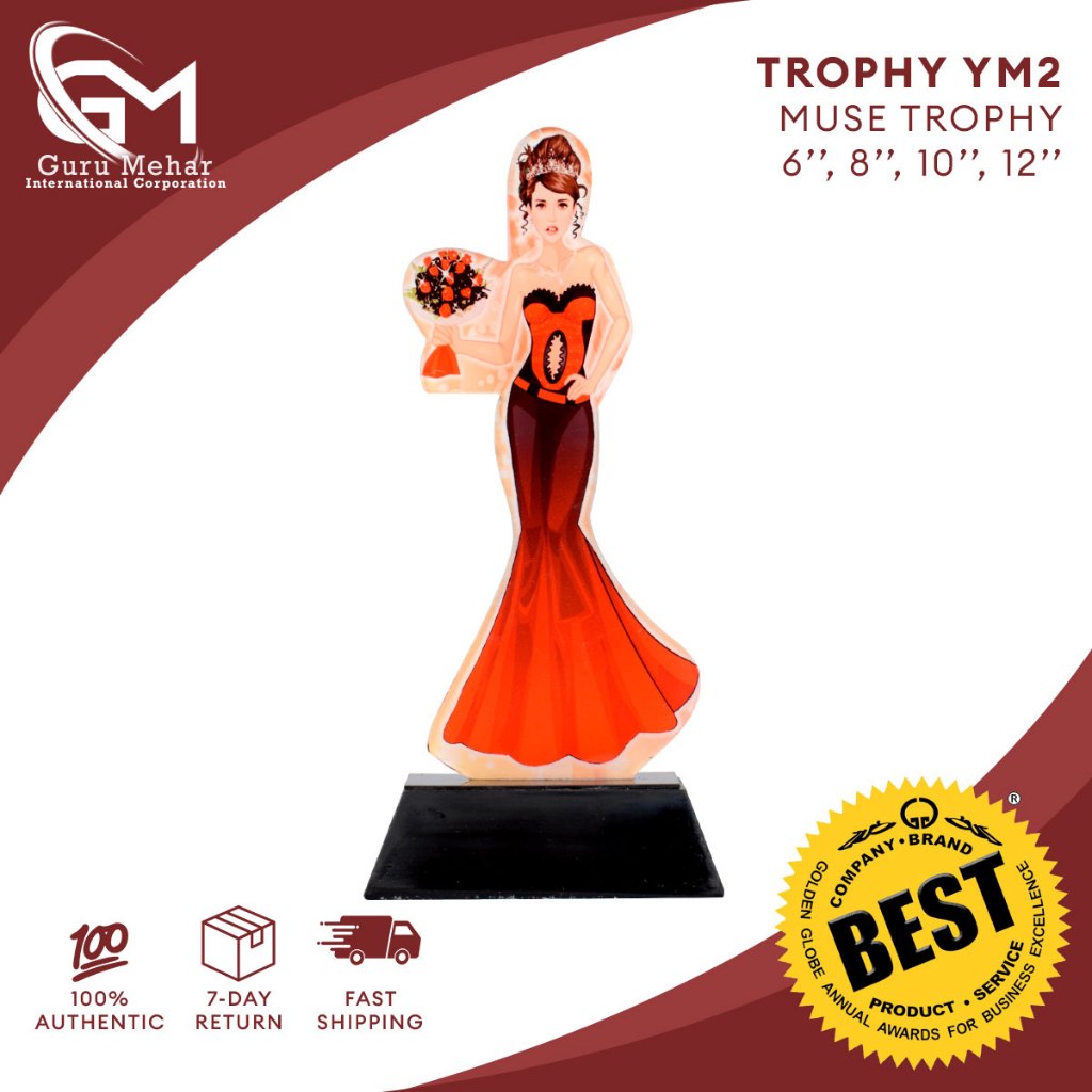 YM2 Trophy Muse - Awarding Trophy Muse 6, 8, 10, 12 Inches Height ...