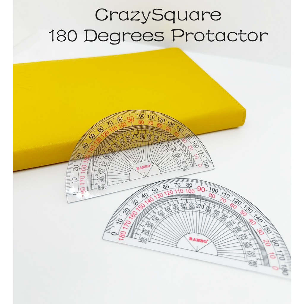 CSQUARE 180 DEGREES BENDABLE PROTRACTOR RULER FOR SCHOOL AND OFFICE USE ...