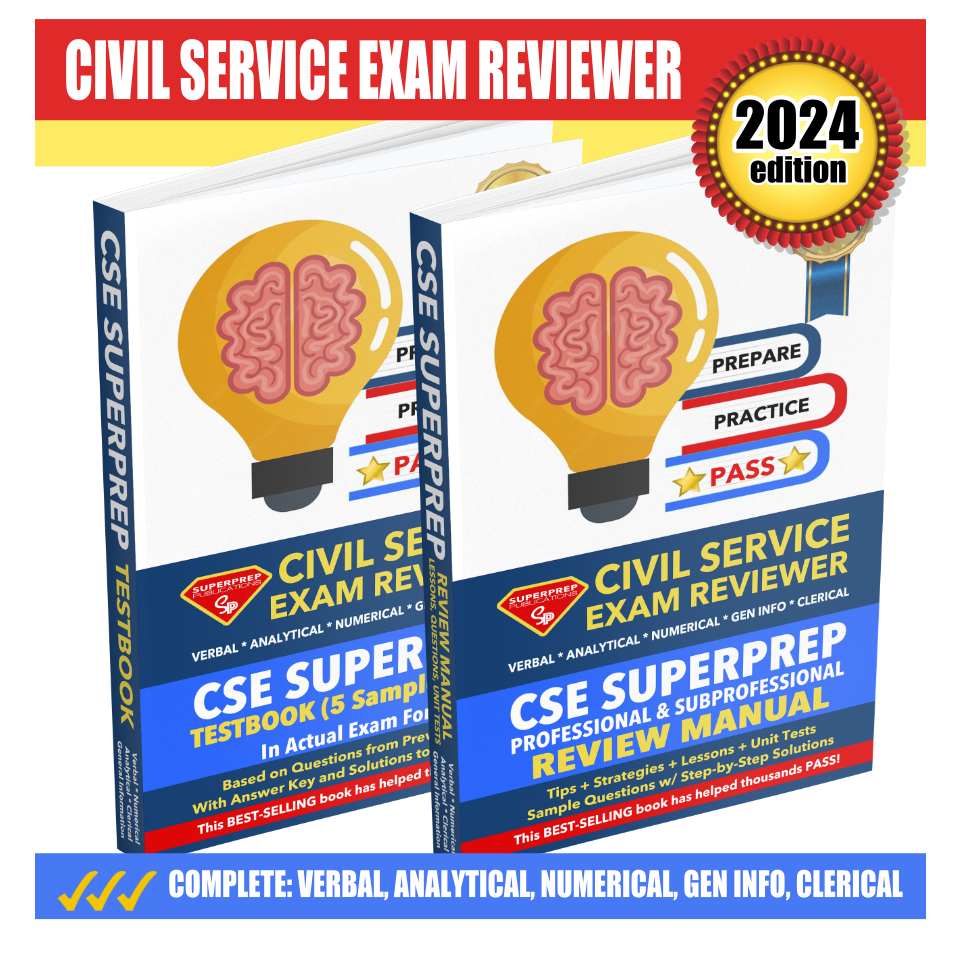 2024 Edition Ultimate Civil Service Reviewer CSE SUPERPREP CSExam ...