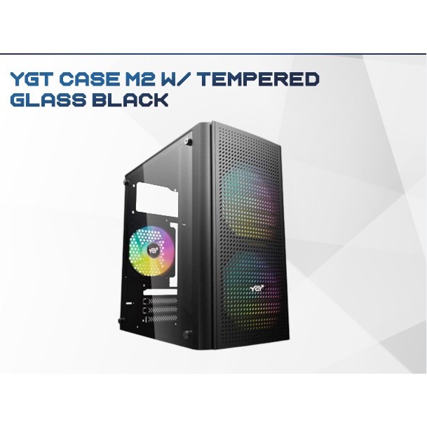YGT M2 Gaming Case Black Brandnew Gaming Computer Casing | Shopee ...