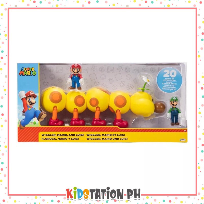 Nintendo The Super Mario Wiggler Mario & Luigi Figure Set | Shopee ...