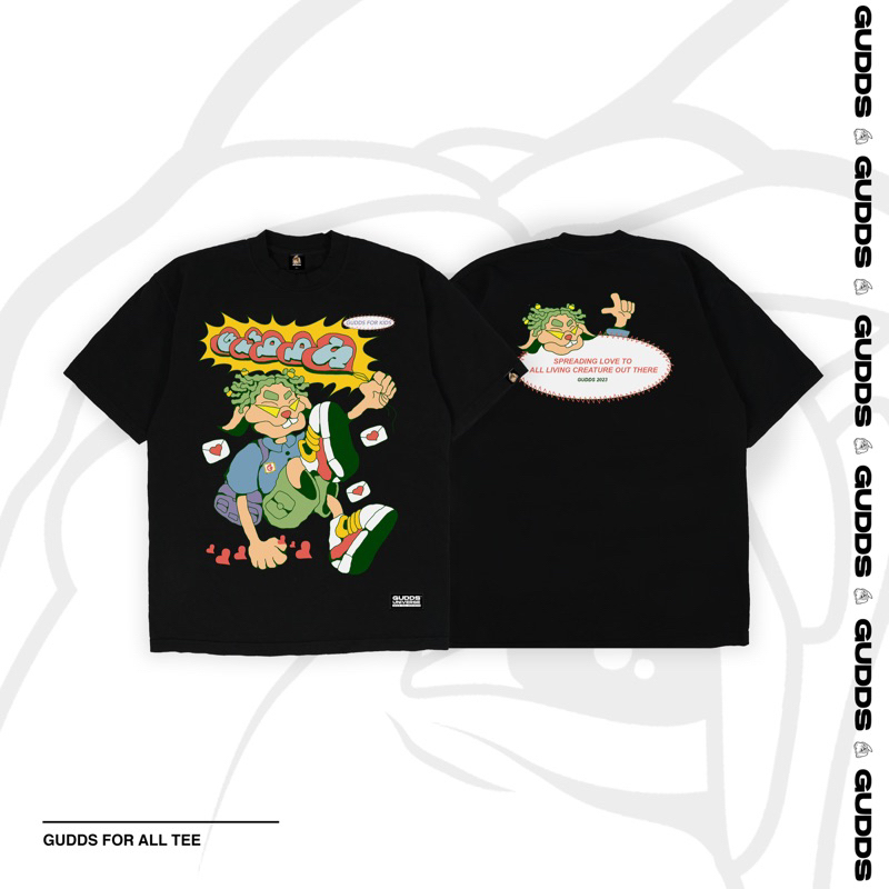 GUDDS FOR ALL "T-SHIRT" BLACK | Shopee Philippines