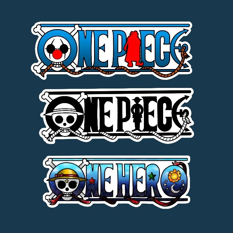 One Piece Logo Stickers | Vinyl Matte Laminated Waterproof and ...