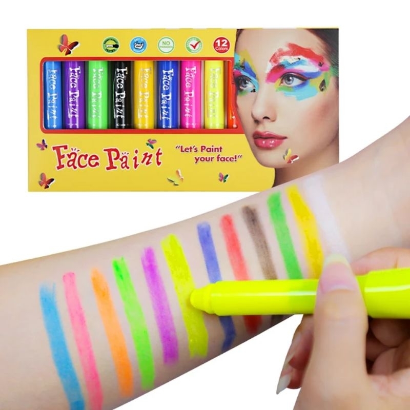 12 pcs Twisable Face Paint for Kids | Shopee Philippines