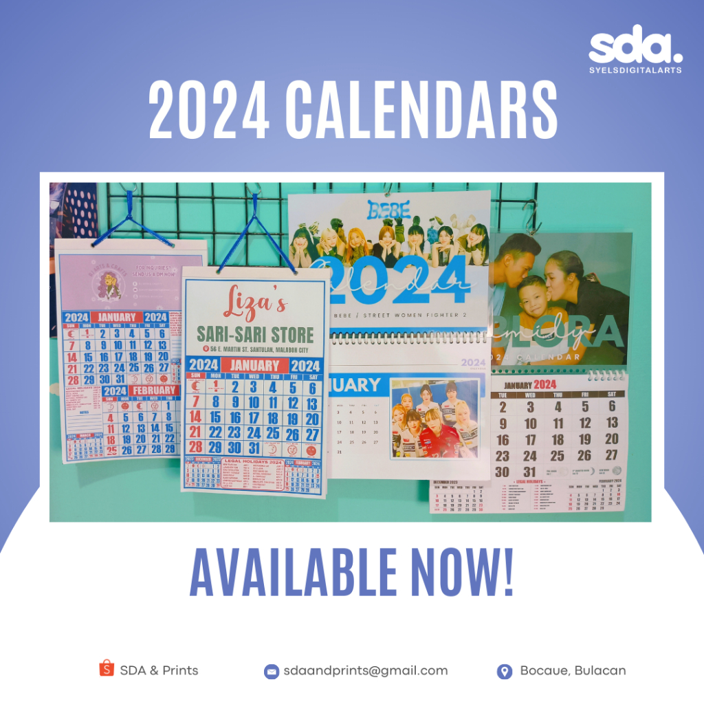 2024 CALENDARS (AESTHETIC, PERSONALIZED, COMMERCIAL, DESK AND SOUVENIR ...