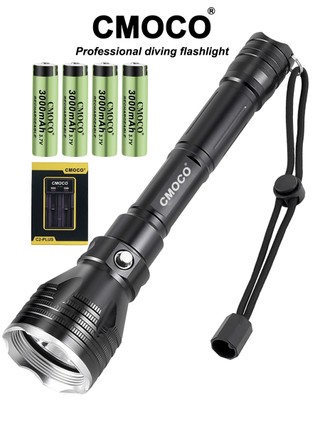 CMOCO Diving Flashlight Underwater 2500M 30W CREE Cree L2 Proof 150M ...