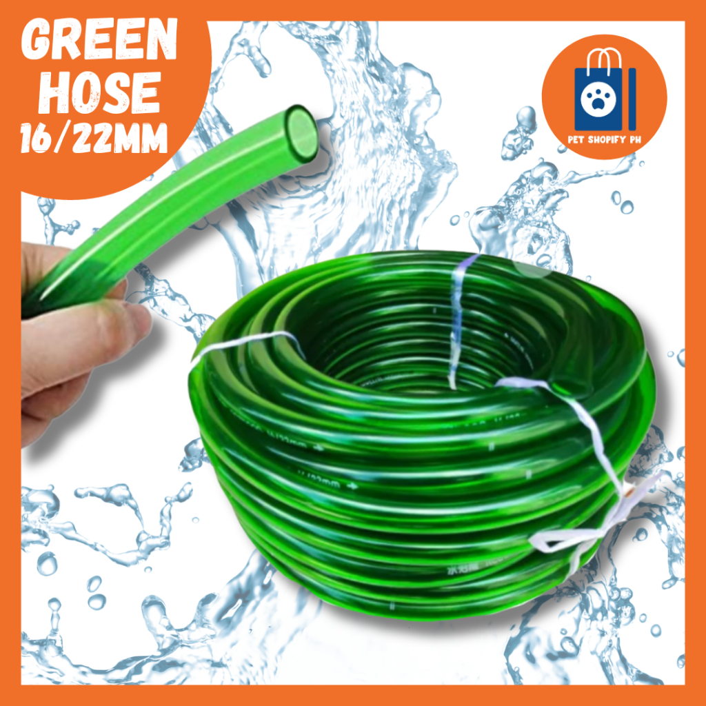 Aquarium Green Hose 16-22mm Diameter 1 Meter Per Pc UNCUT For Canister ...