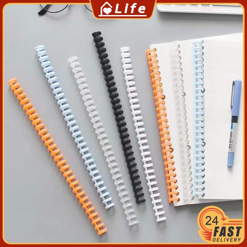 30 Hole DIY Loose-Leaf Plastic Binding Ring Notebook Binding Spiral ...