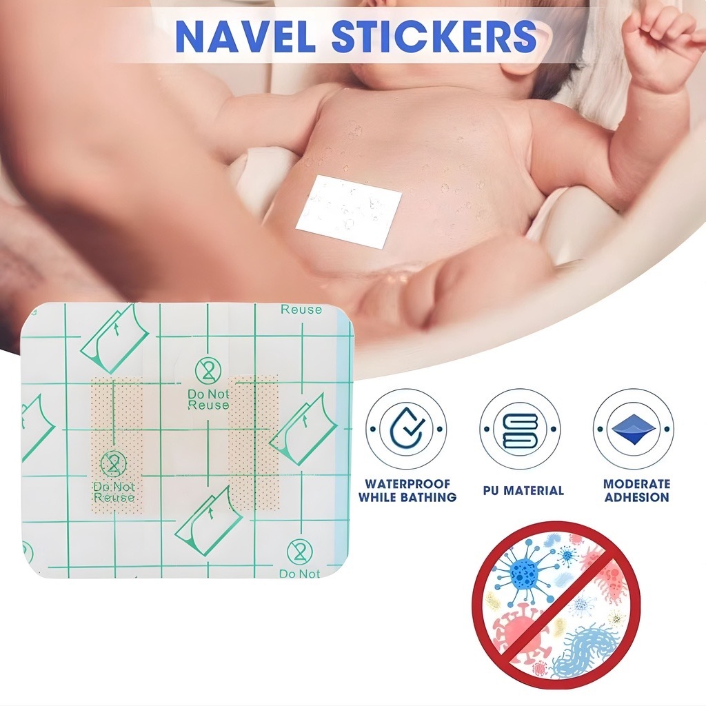 Mcmq Waterproof Baby Navel Sticker Umbilical Cord Patch Toddler ...