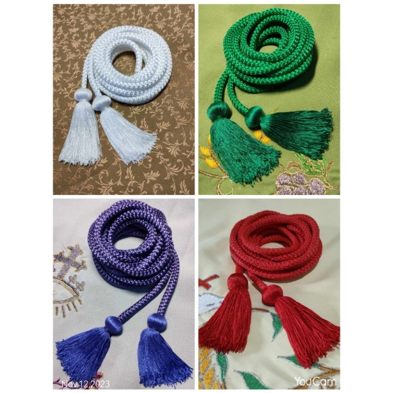 Cincture 3meters cord and 6 inches tussel in size | Shopee Philippines