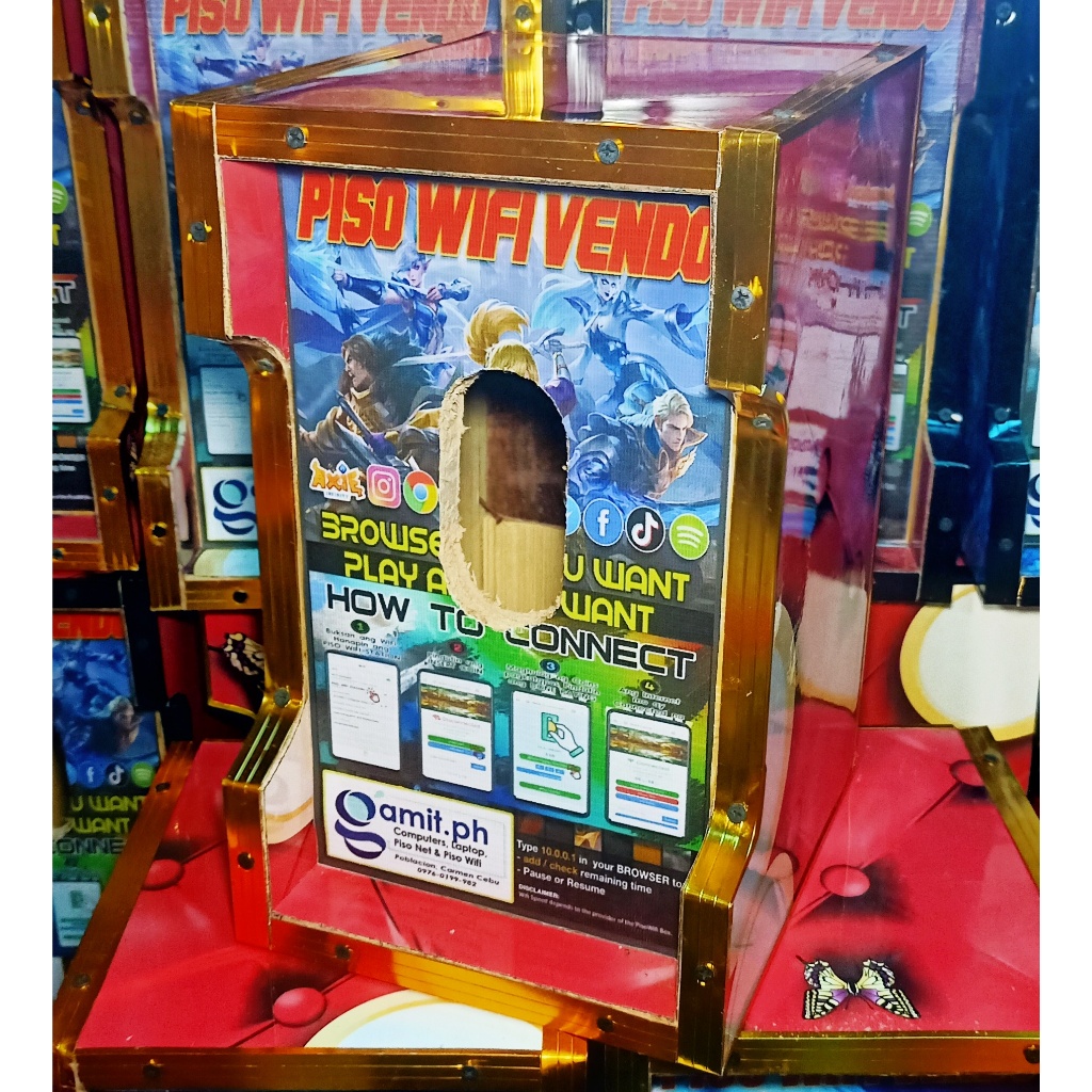 Wifi Vendo Box Casing Formica Finish Quality Box With Lining/ moulding ...