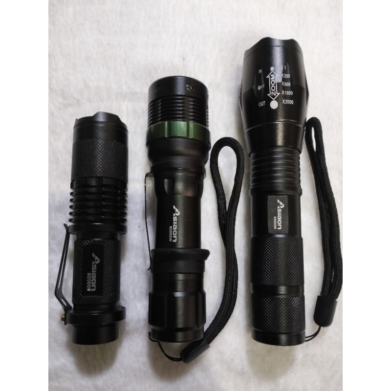 high quality flashlight ASIAON LED 5 modes flashlight bright zoom ...