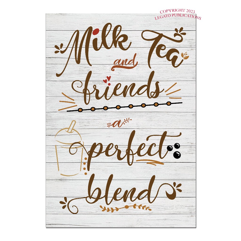 Milk Tea Wall Decor Home Decor Rustic Retro Vintage Wood Sign ...