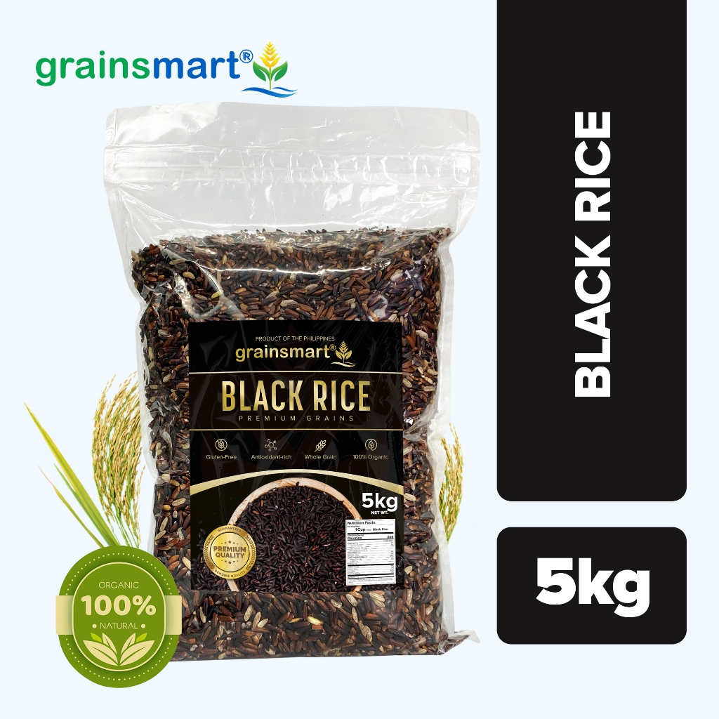 Grainsmart Rice Premium Grains Black Rice 5KG | Shopee Philippines