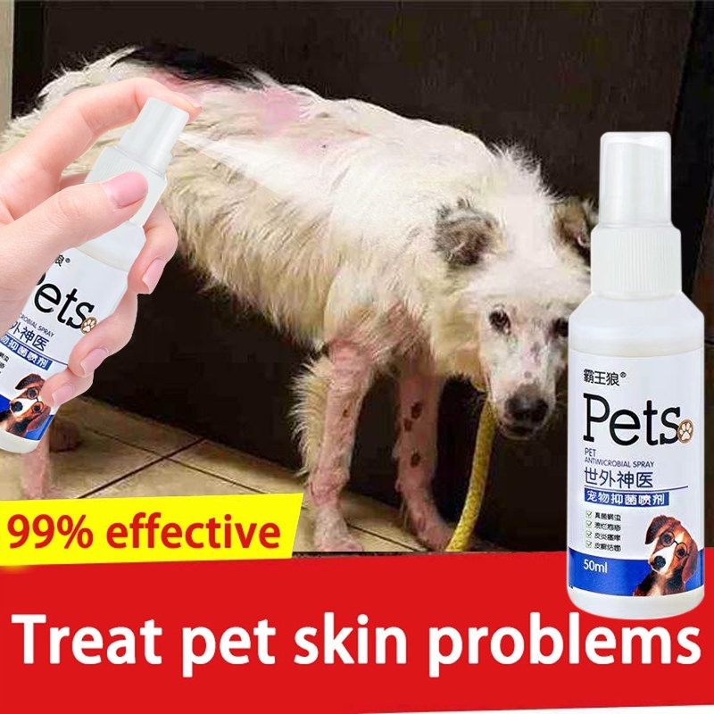 Pet Skin Treatment Spary Kill Germs Bacteria Pets Skin Disease Cure ...