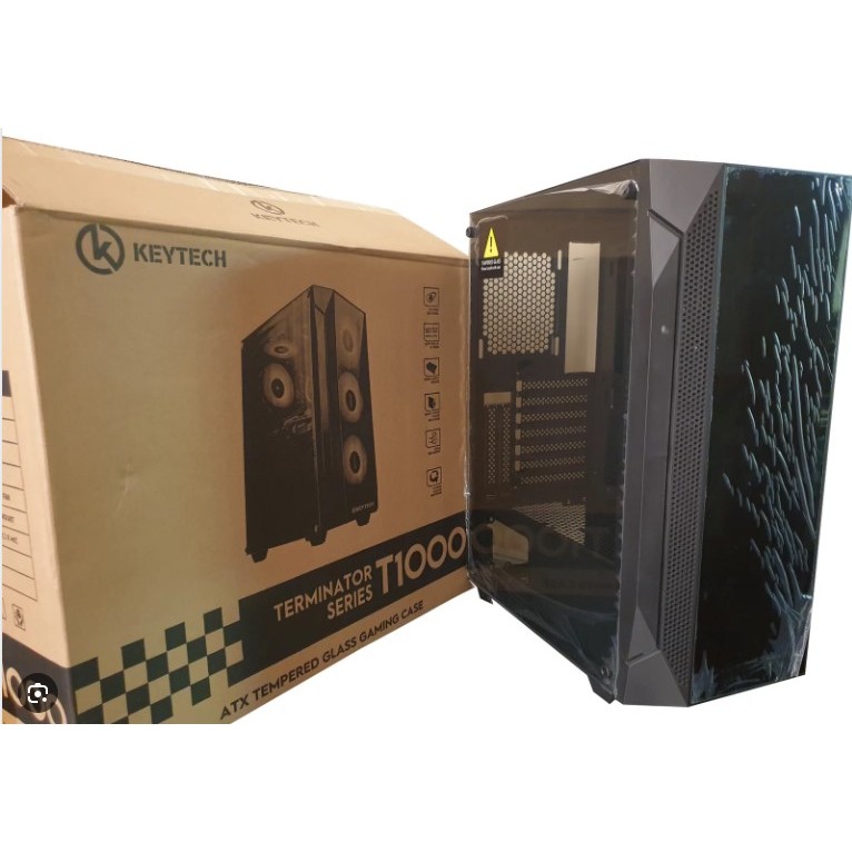 KeyTech T1000 Gaming Case Black Bnew Gaming Computer Casing Authentic ...