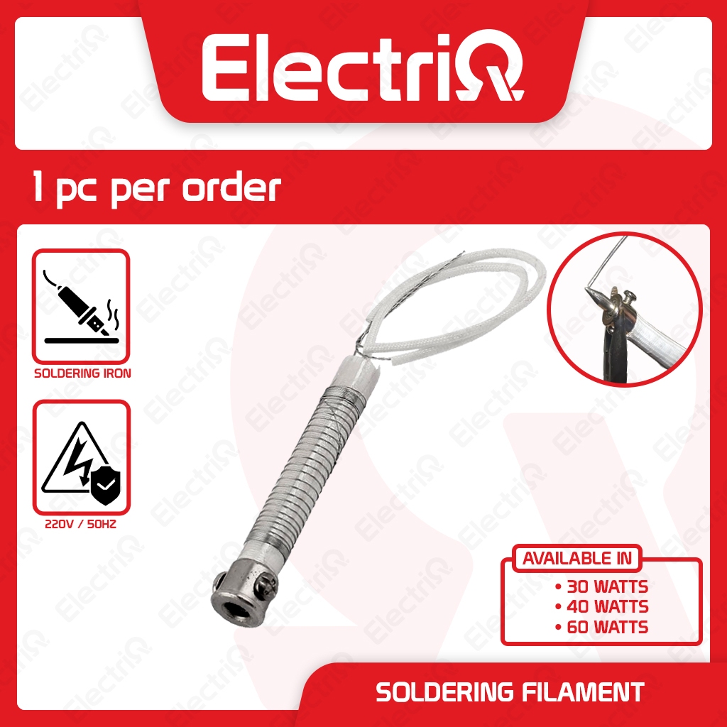Electriq 1pc Soldering Filament Solder 30W / 40W / 60W | Shopee Philippines