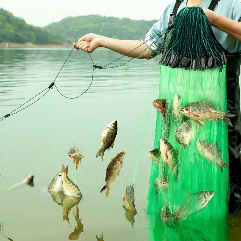 Three-layers Fishing Nets Sticky Nets Dedicated Sinking Nets Fishing ...