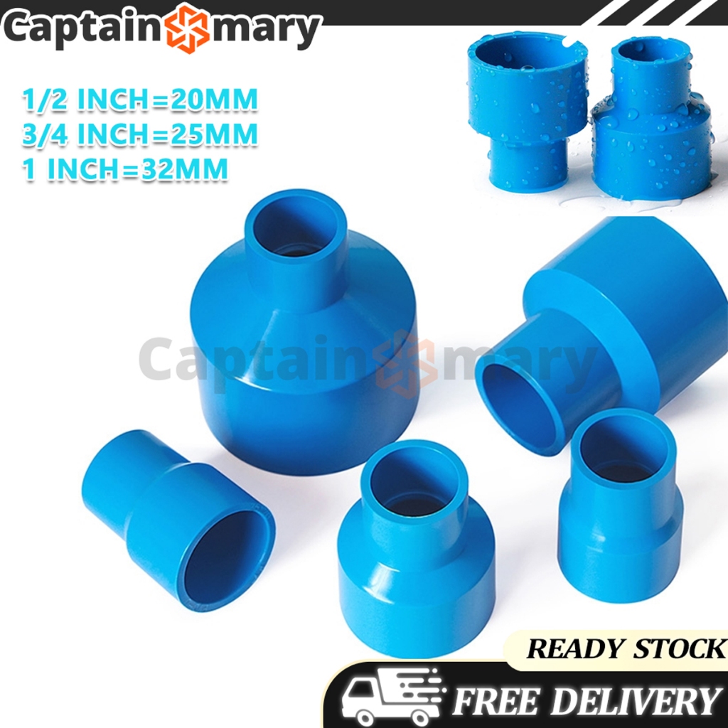 PVC Blue Fittings Reducer 1/2inch To 1inch | Shopee Philippines
