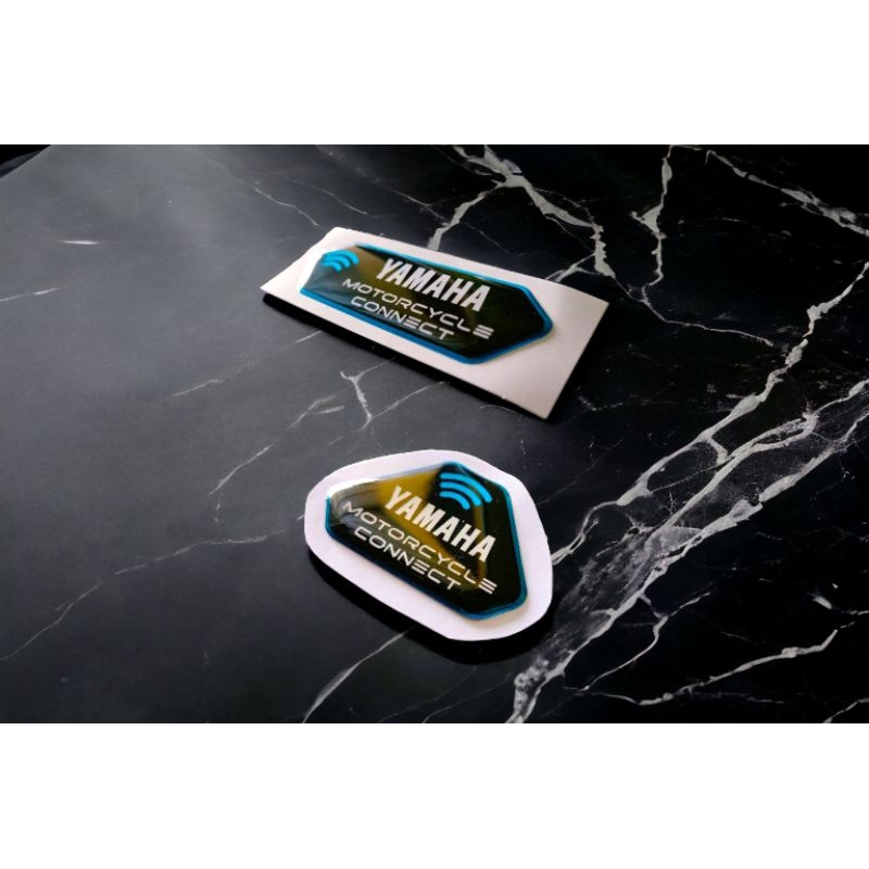 YAMAHA CONNECT X EMBLEM | 3D EMBOSSED VINYL STICKER | Shopee Philippines