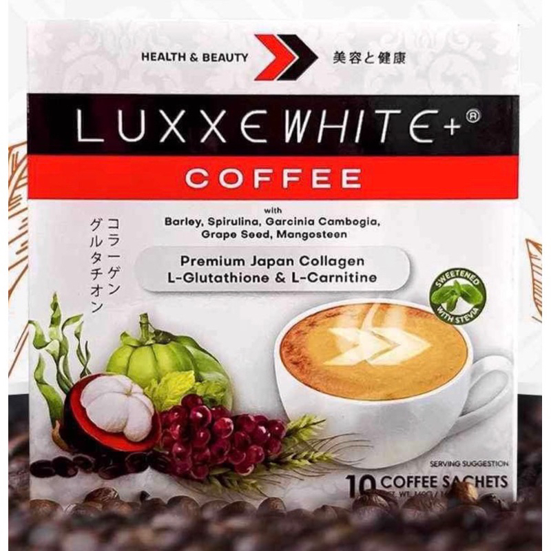 Luxxe White Coffee Collagen Glutathione ORIGINAL | Shopee Philippines