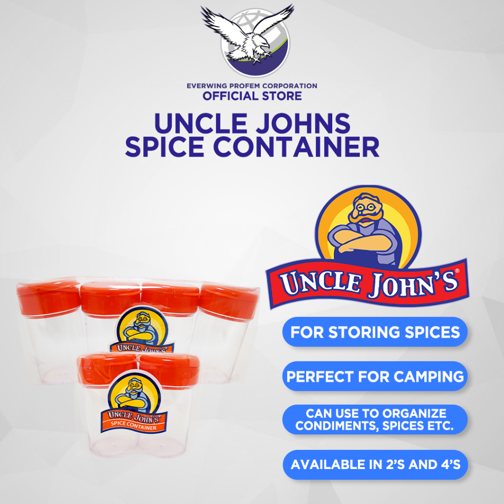 Uncle John's Spice Container 2's and 4's | Shopee Philippines