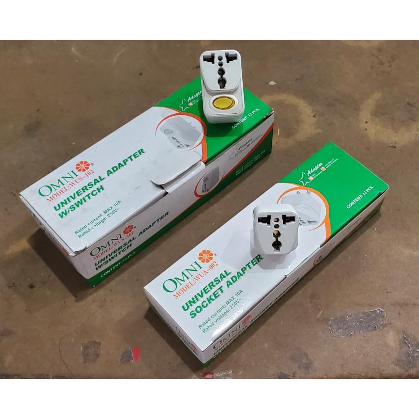 OMNI UNIVERSAL SOCKET ADAPTER PLUG 10A - 250V - SAKSAKAN FOR OULET ...