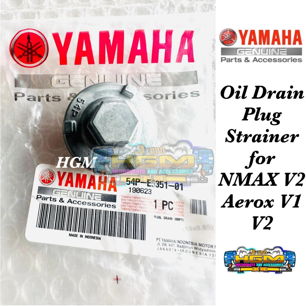 OIL DRAIN PLUG STRAINER FOR YAMAHA NMAX V2. | AEROX V1 V2 | 54P-E5351-01 | Shopee Philippines