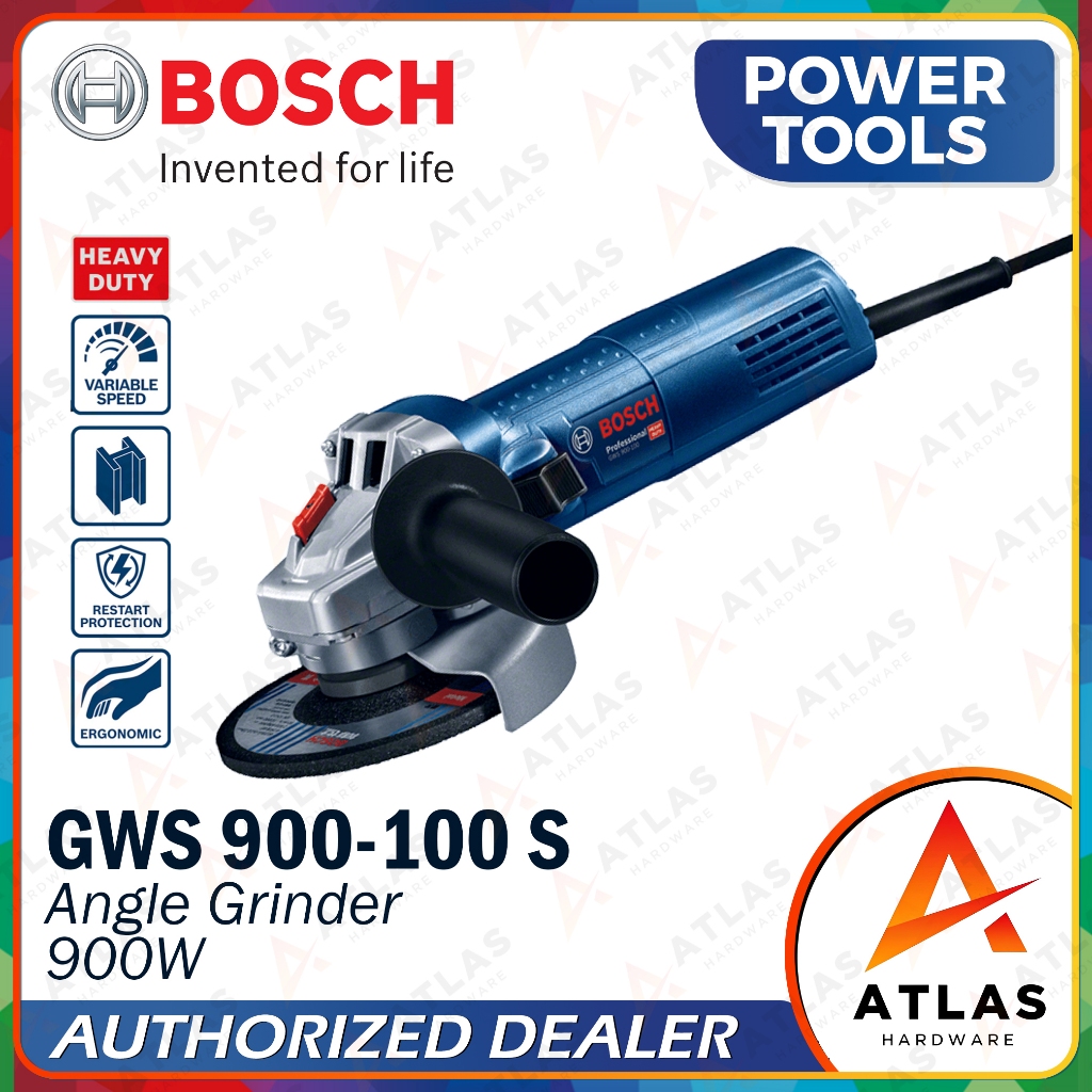 Bosch GWS 900-100S Angle Grinder with Variable Speed HEAVY DUTY ...
