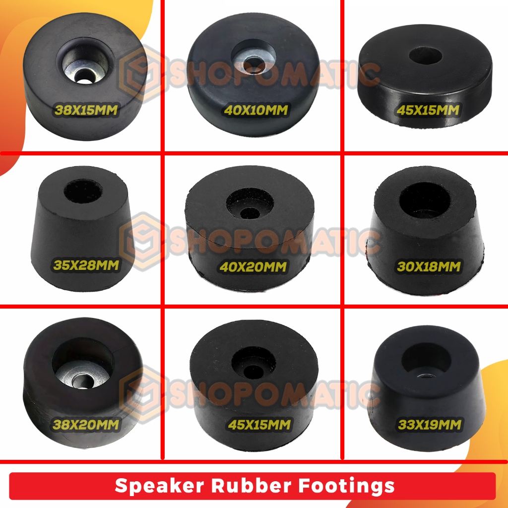 🟧Recessed Rubber Feet Bumpers Footing (ASSORTED)🟧 | Shopee Philippines