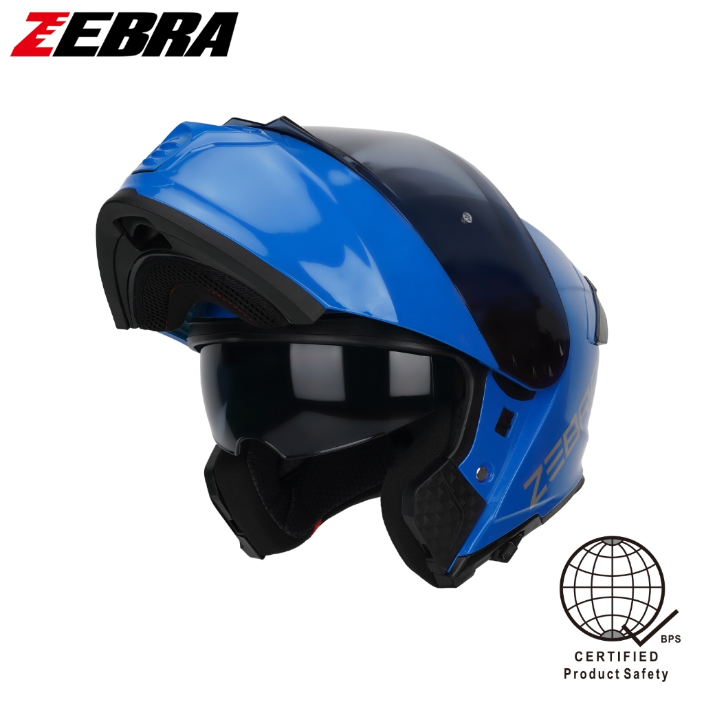 Zebra full face modular helmet motorcycle dual visor with icc A113 ...