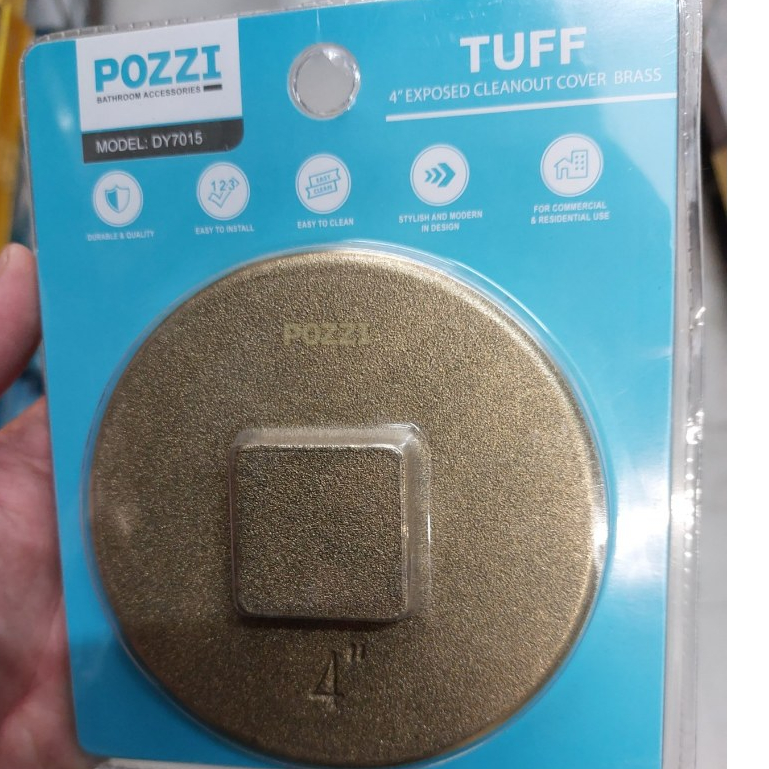 Pozzi Brass Clean Out Cover 4inches Choose Exposd (With Ulo) Or ...
