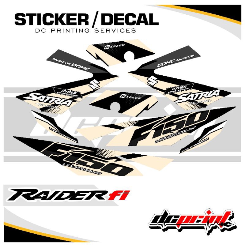 Suzuki Raider Fi. Stock Decal Sticker Glossy Finish | Shopee Philippines