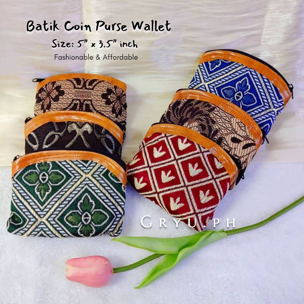 6pcs [ Gryu.ph ] Batik/ Baguio/ Banig Native Bamboo Wallets Purse ...