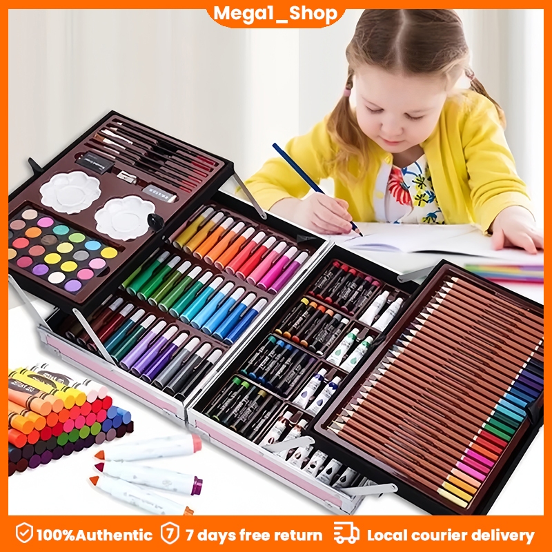 145Pcs Painting Sets Colour Pencil Set Art Supplies Set with Painting ...