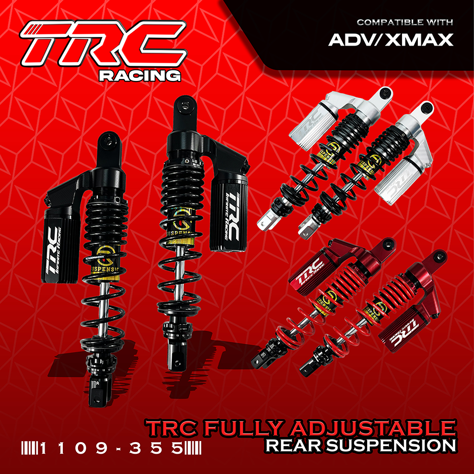 TRC Racing NMAX v1 v2 XMAX ADV 355mm Fully Adjustable CNC Shock ...