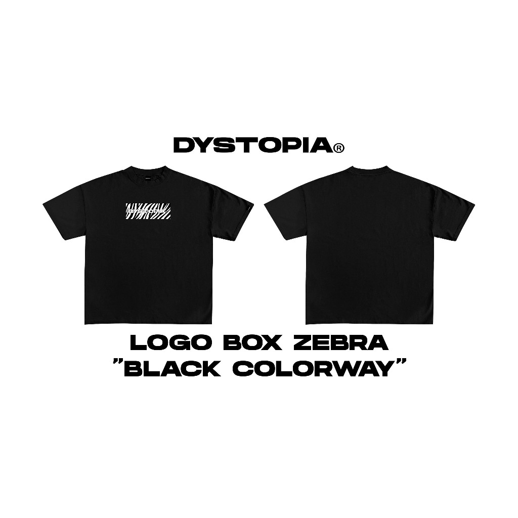 Dystopia® "Logo Box Zebra" Black Colorway | Shopee Philippines