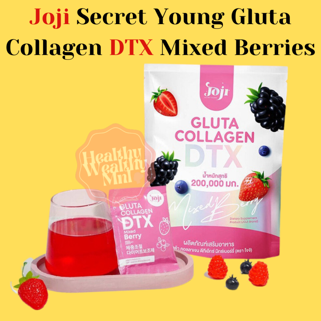 AUTHENTIC Joji Secret Young Gluta Collagen DTX Mixed Berry 10 sachets ...