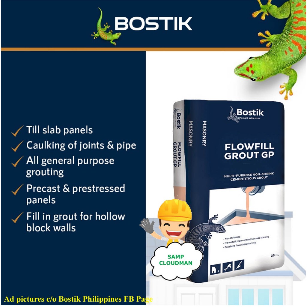 Bostik Flowfill Non-Shrink Grout Cementitious General Purpose / High ...