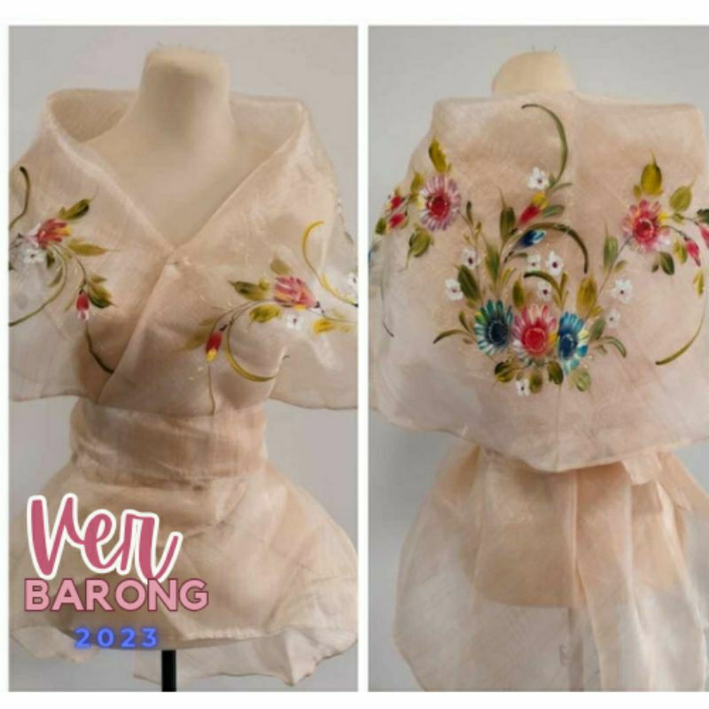filipiniana wrap around emboirdery freesize up to 2XL | Shopee Philippines