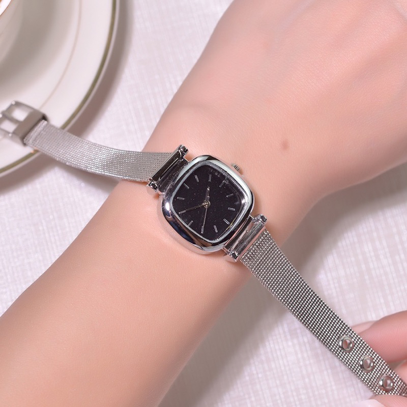Relo Women Quartz Watch Fashion Simple Female Ladies Small Square Dial ...