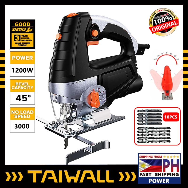 【With Laser】Original Electric Jigsaw Power Tools 1500W with free Blade ...