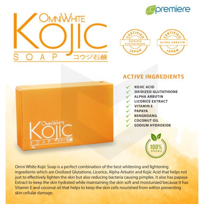 Omni White Kojic Soap 135 grams, Box: 1 & Omni White 135 grams, Box: 1 ...