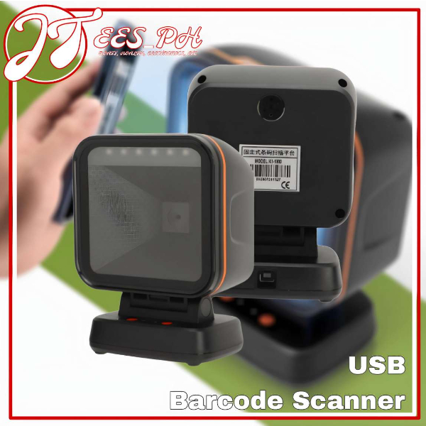 Barcode Reader Hands Free Barcode Scanner QR Desktop Barcode Scanner ...